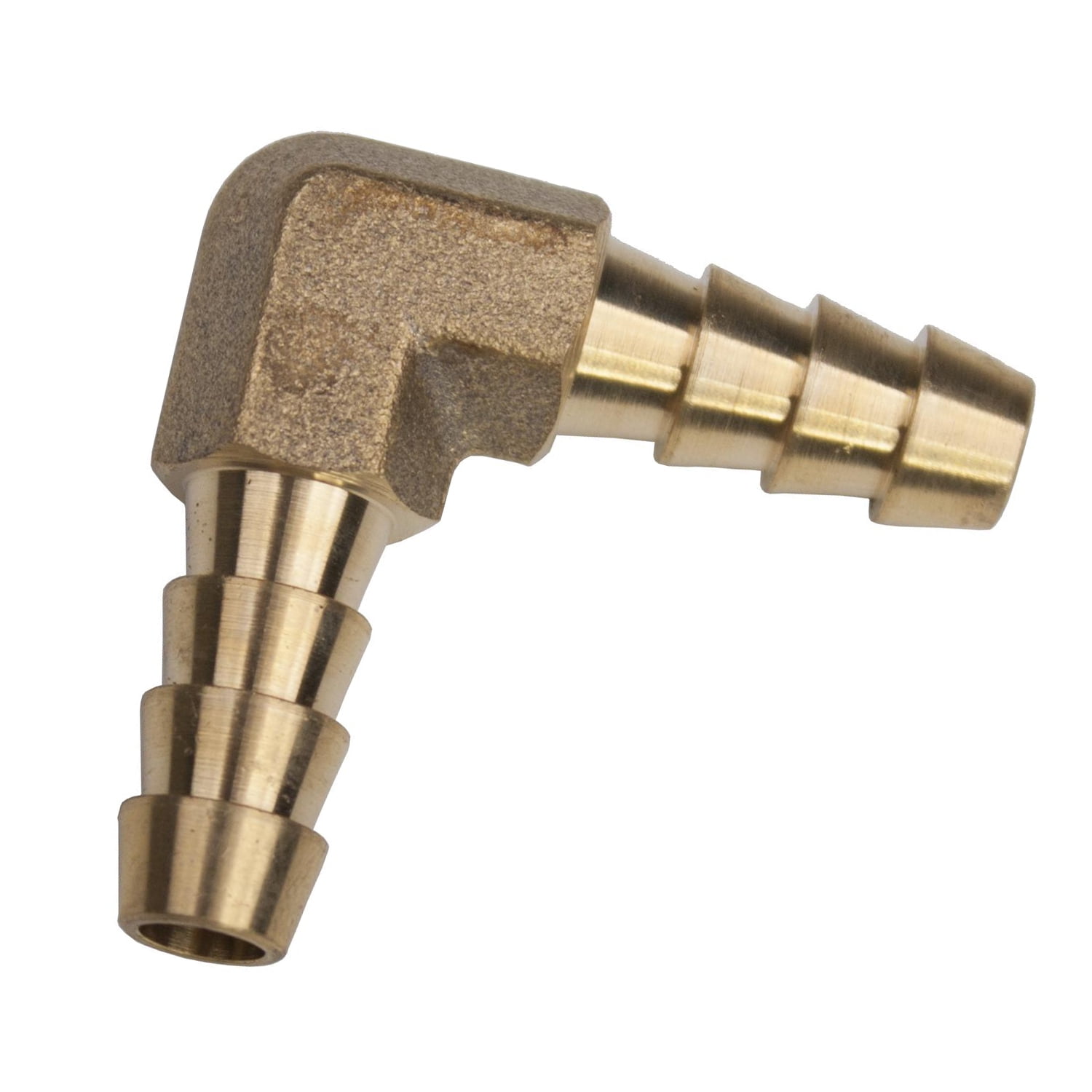 LTWFITTING 90 Deg Elbow Brass Barb Fitting 1/4-Inch x1/4-Inch Hose ID ...