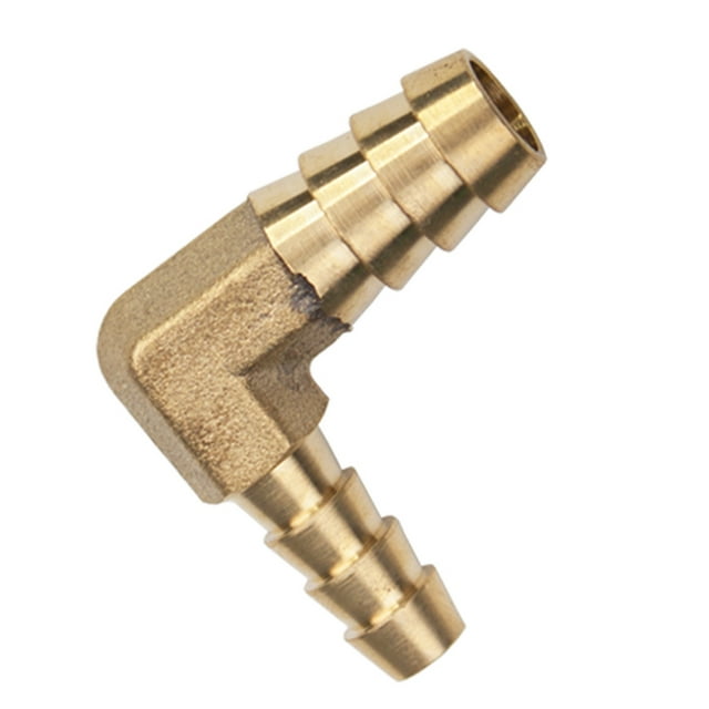 LTWFITTING 90 Deg Reducing Elbow Brass Barb Fitting 3/8-Inch x1/4-Inch Hose ID Air/Water/Fuel ...