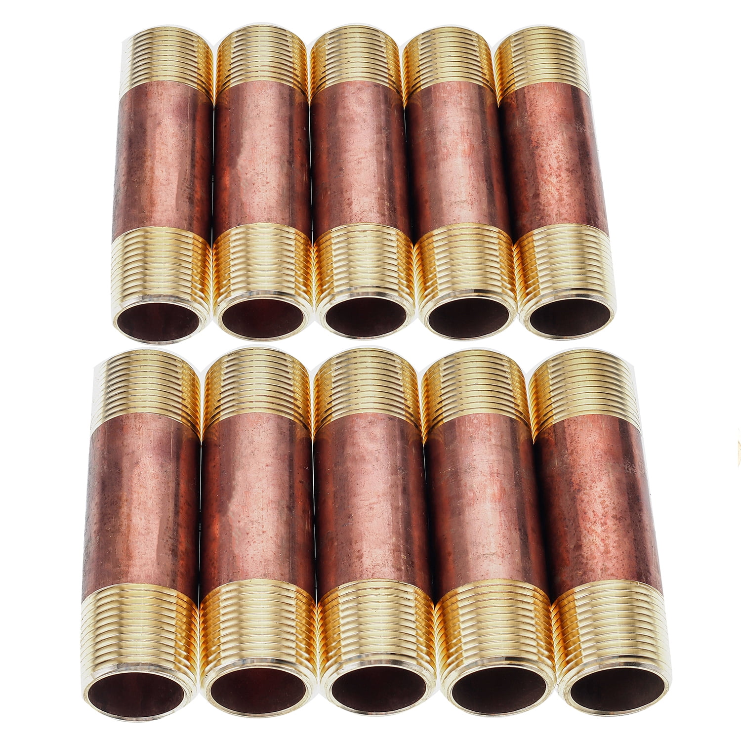 LTWFITTING Red Brass Pipe Fitting, Nipple, 3/4" NPT Male X 3-1/2 ...