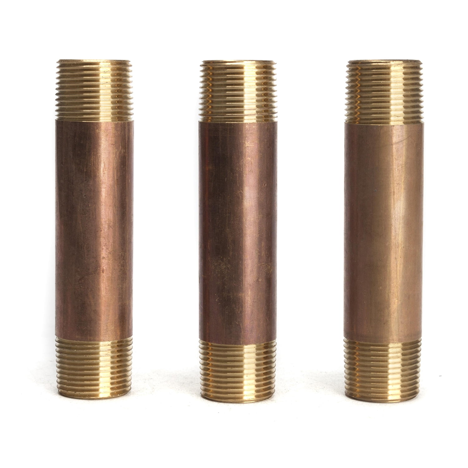 LTWFITTING Red Brass Pipe Fitting, Nipple, 3/4" NPT Male X 4-1/2 ...
