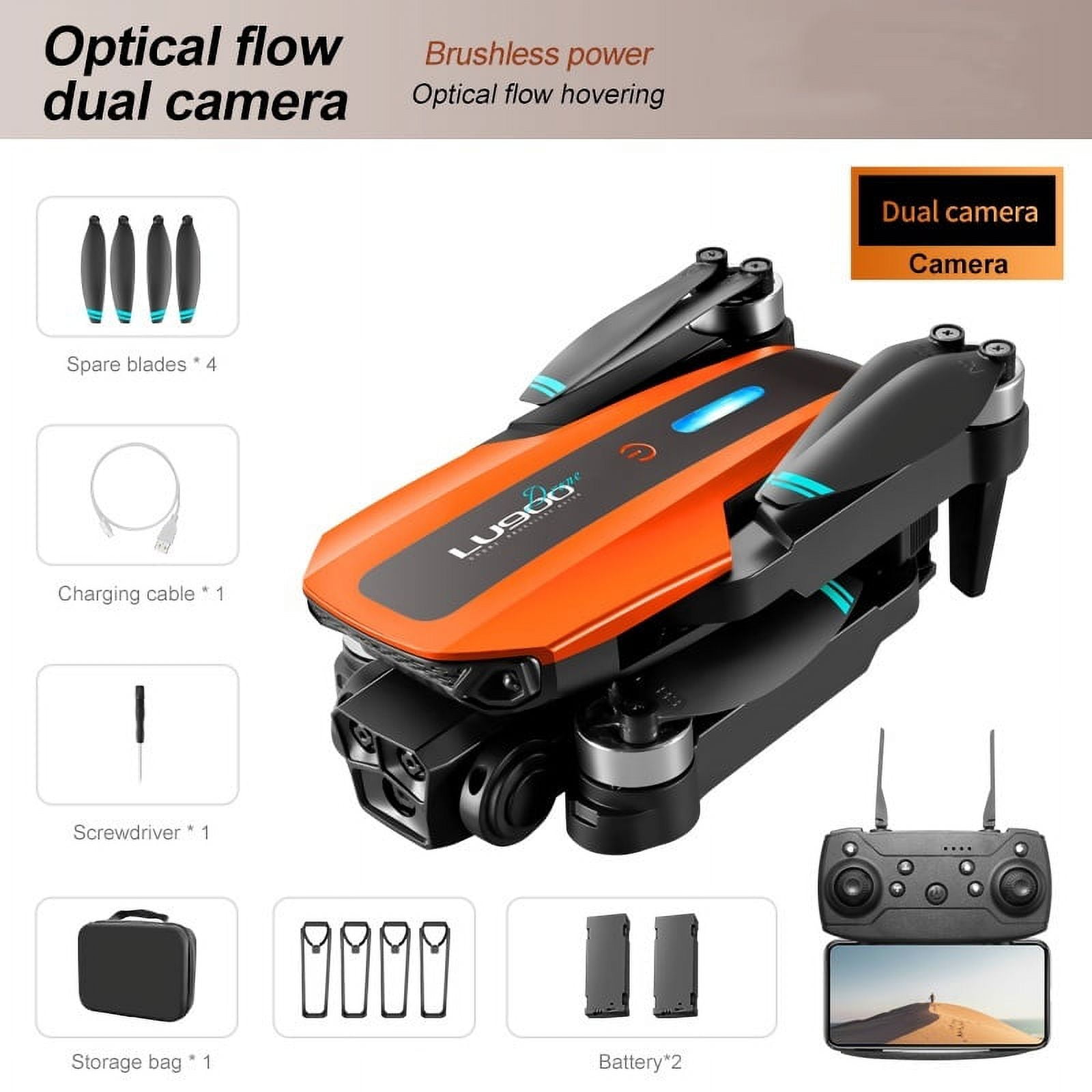LU 900 HD Dual Camera Drone, Foldable RC Drone, Remote Control Drone ...