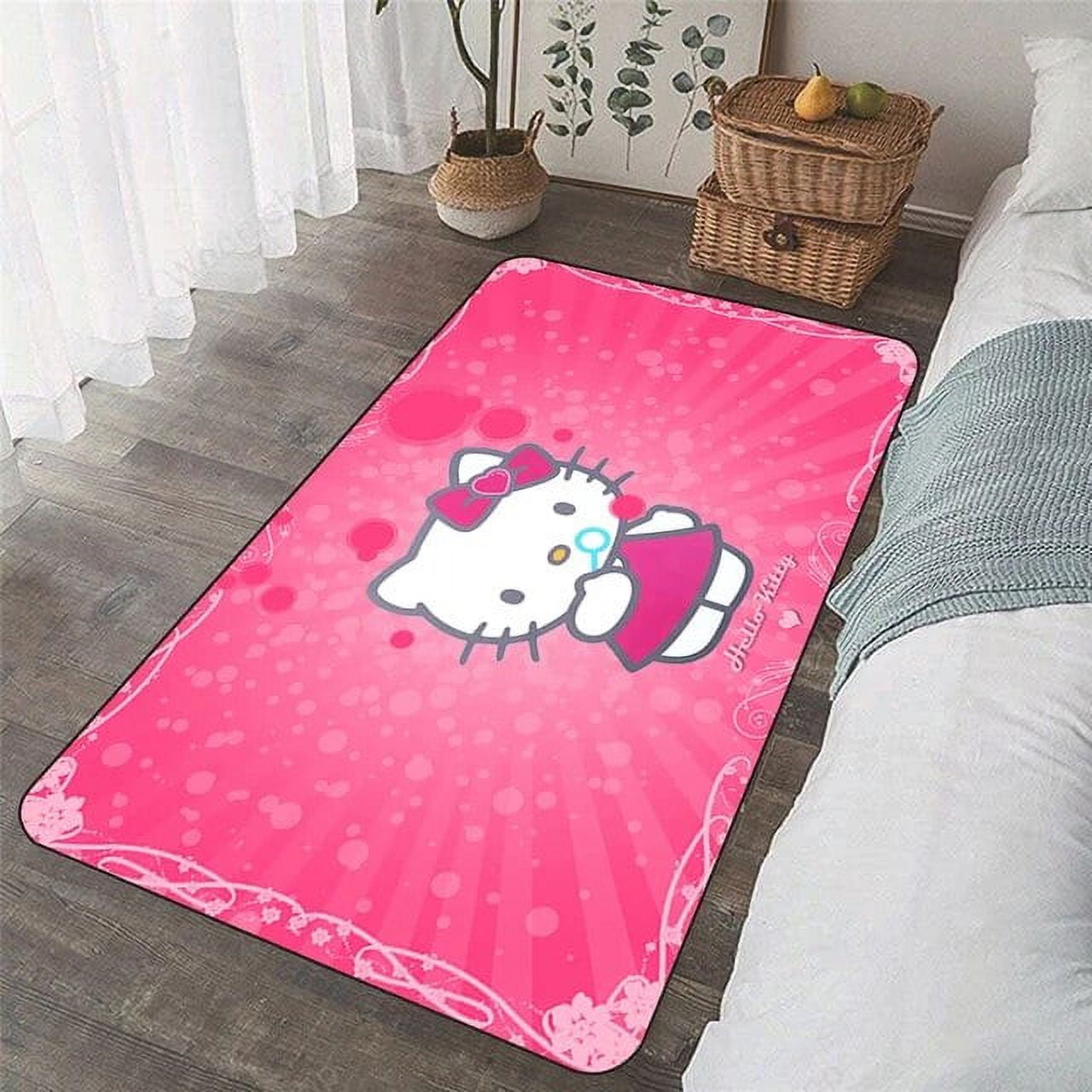 LU Cute Cartoon Hello Cat K--Kitty Entrance Door Room Doormat Kitchen ...