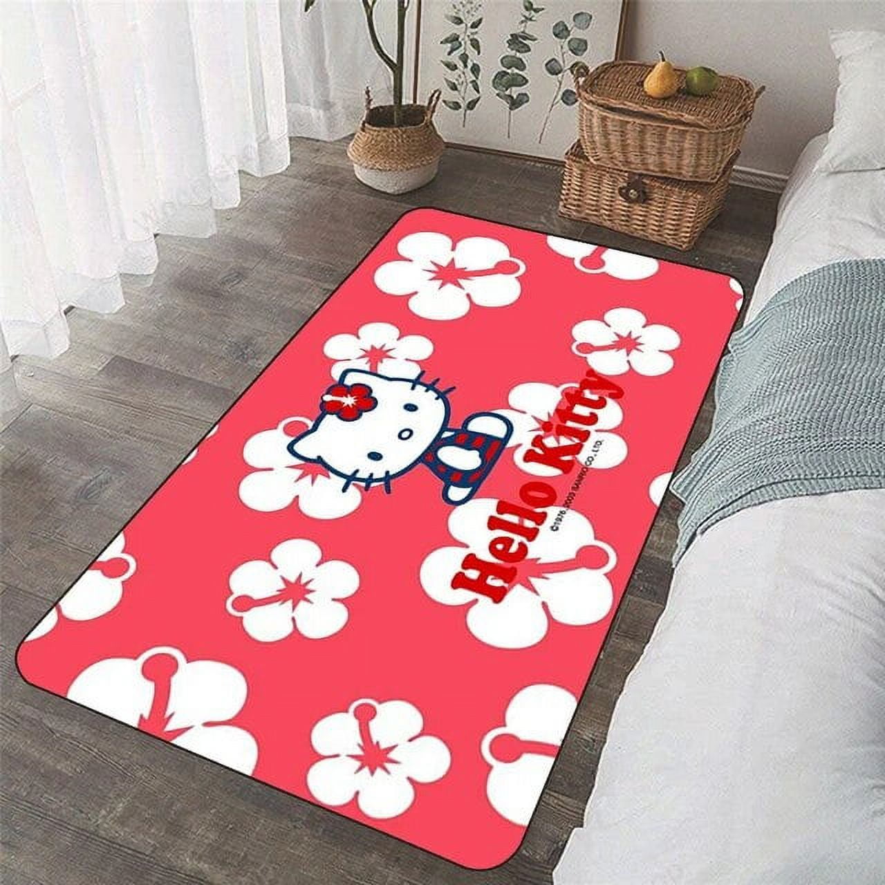 LU Cute Cartoon Hello Cat K--Kitty Entrance Door Room Doormat Kitchen ...