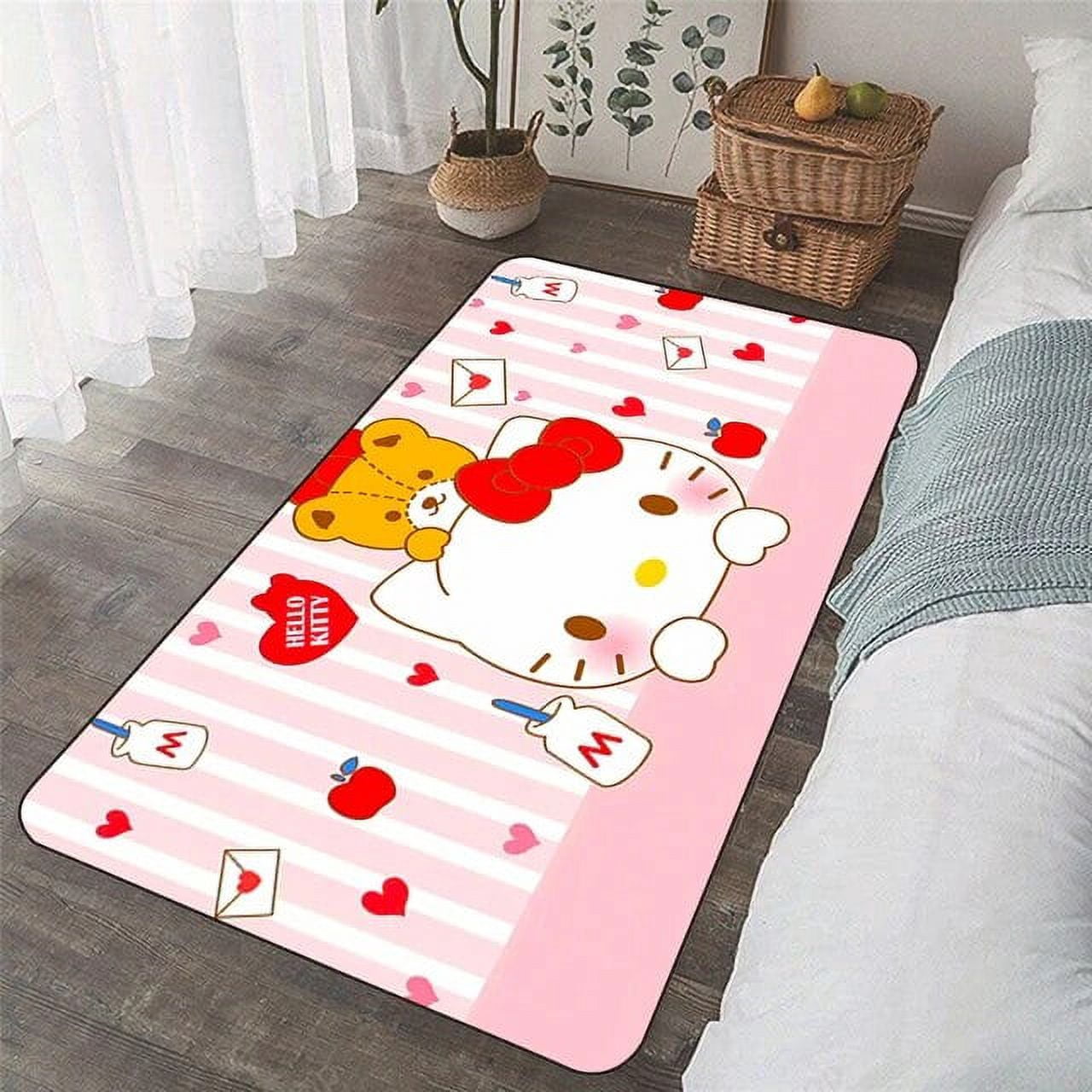 LU Cute Cartoon Hello Cat K--Kitty Entrance Door Room Doormat Kitchen ...