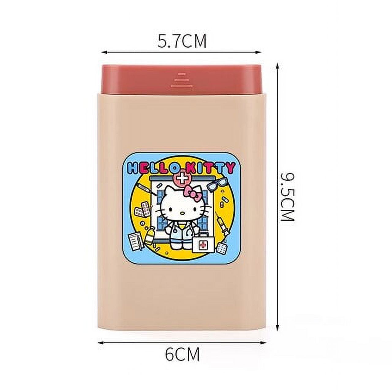 LU Kawaii Sanrio Small Pill Box Hello Kittys Cute Anime Portable ...