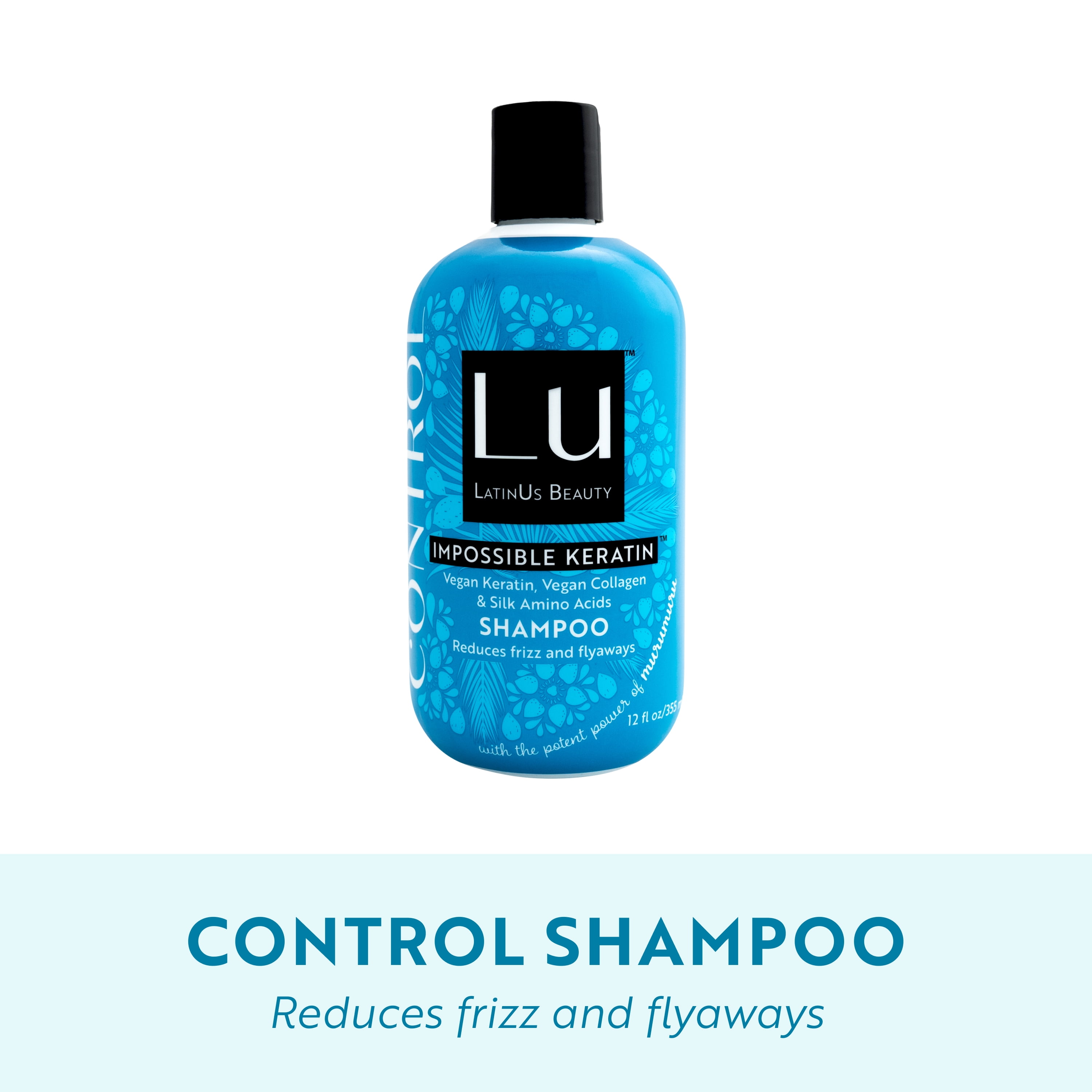 Lu by LatinUs Beauty CONTROL Shampoo Anti-Frizz Tame & Sleek (12 fl oz ...