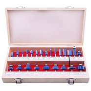 35 PIECE CARBIDE ROUTER BIT TOOLS SET W/ CASE - 1/4 INCH SHANKS ...