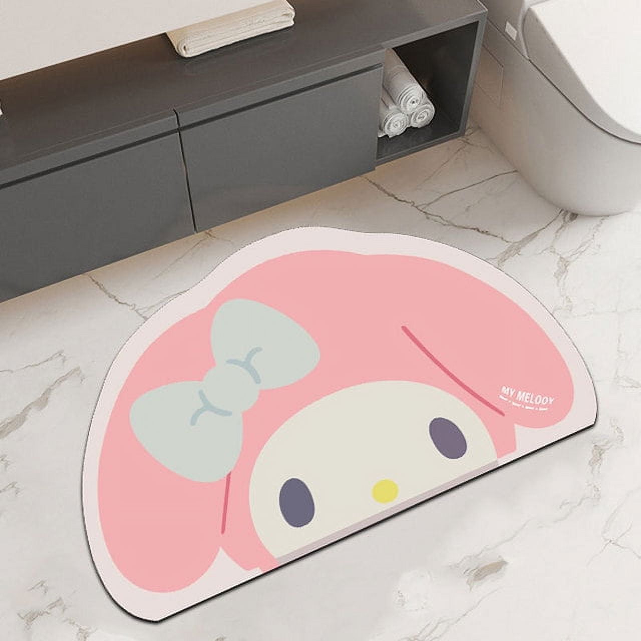 LU Sanrio Cartoon Door Mat Hello Kitty Kuromi Melody Home Bathroom ...