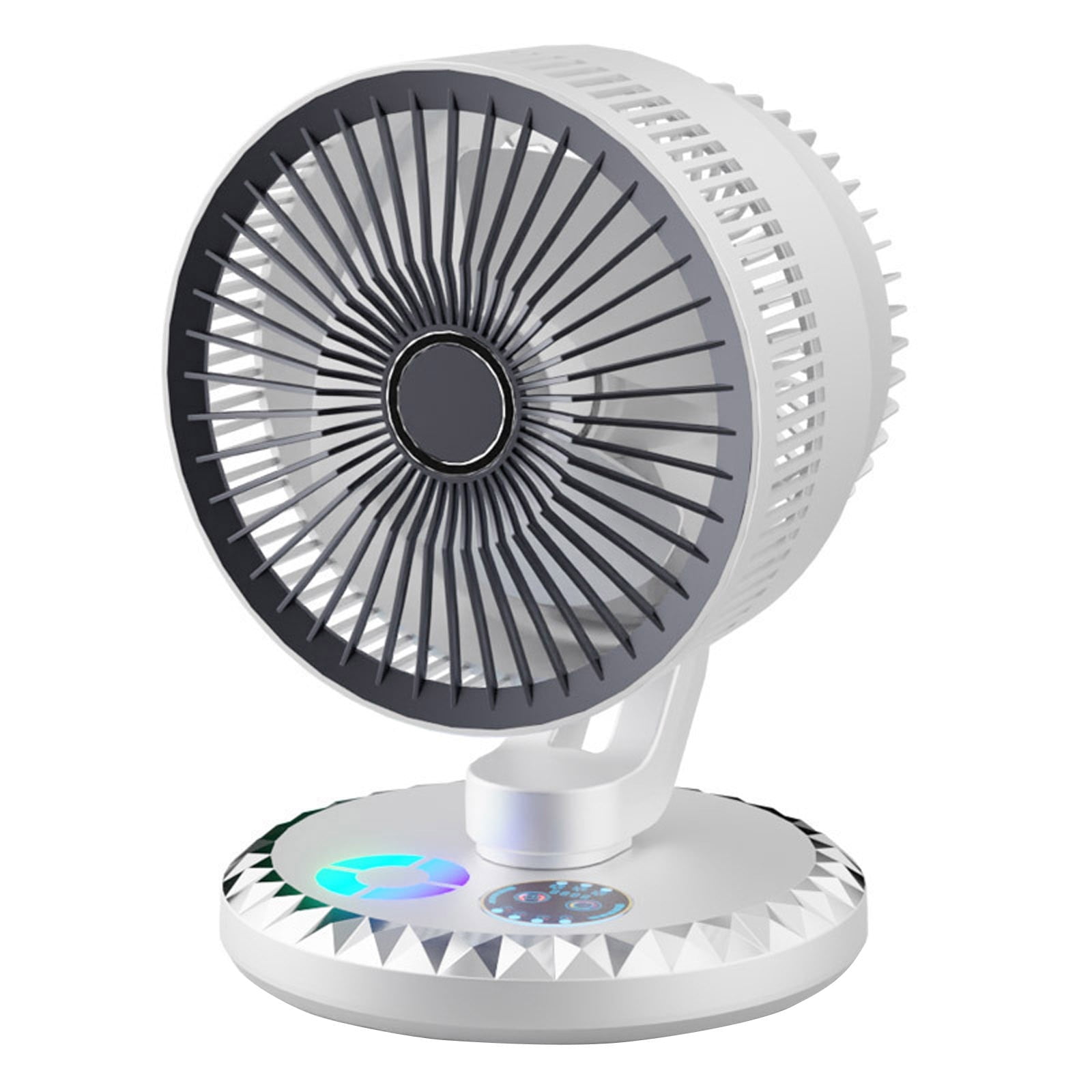 LU2 Mini Desk Fans Quiet Air Circulator With 90 Tilt Head And 3 Speed ...
