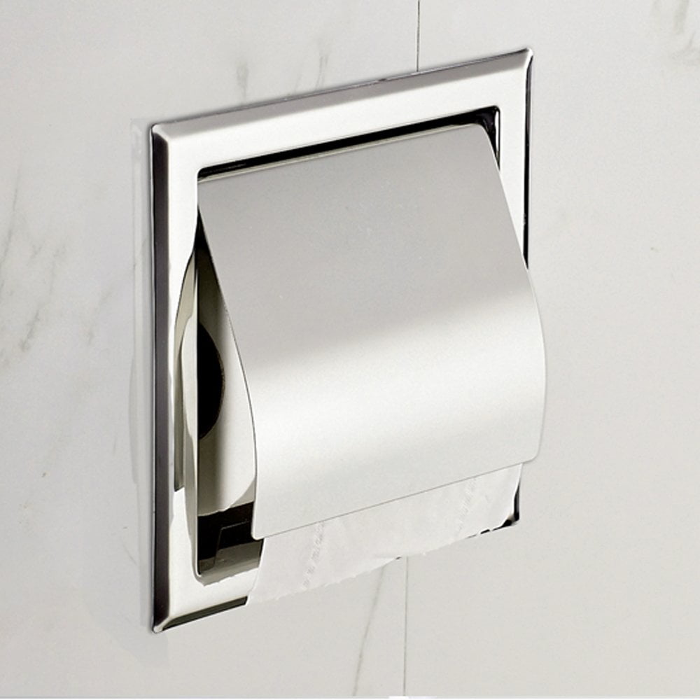 LUANT Recessed Paper Holder for Bathroom Storage, Toilet roll Holder ...