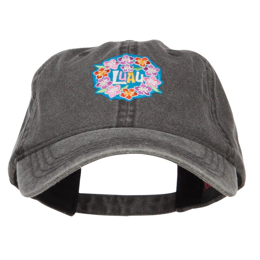 LUAU Hawaiian Patched Washed Cap - Black OSFM - Walmart.com