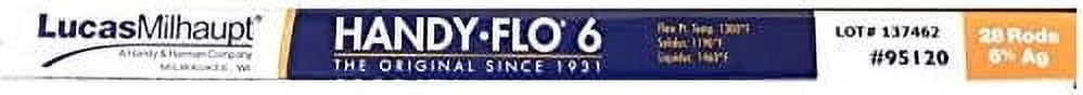 LUCAS MILHAUPT HANDY FLO 6 BRAZING RODS 28 STICKS - Walmart.com