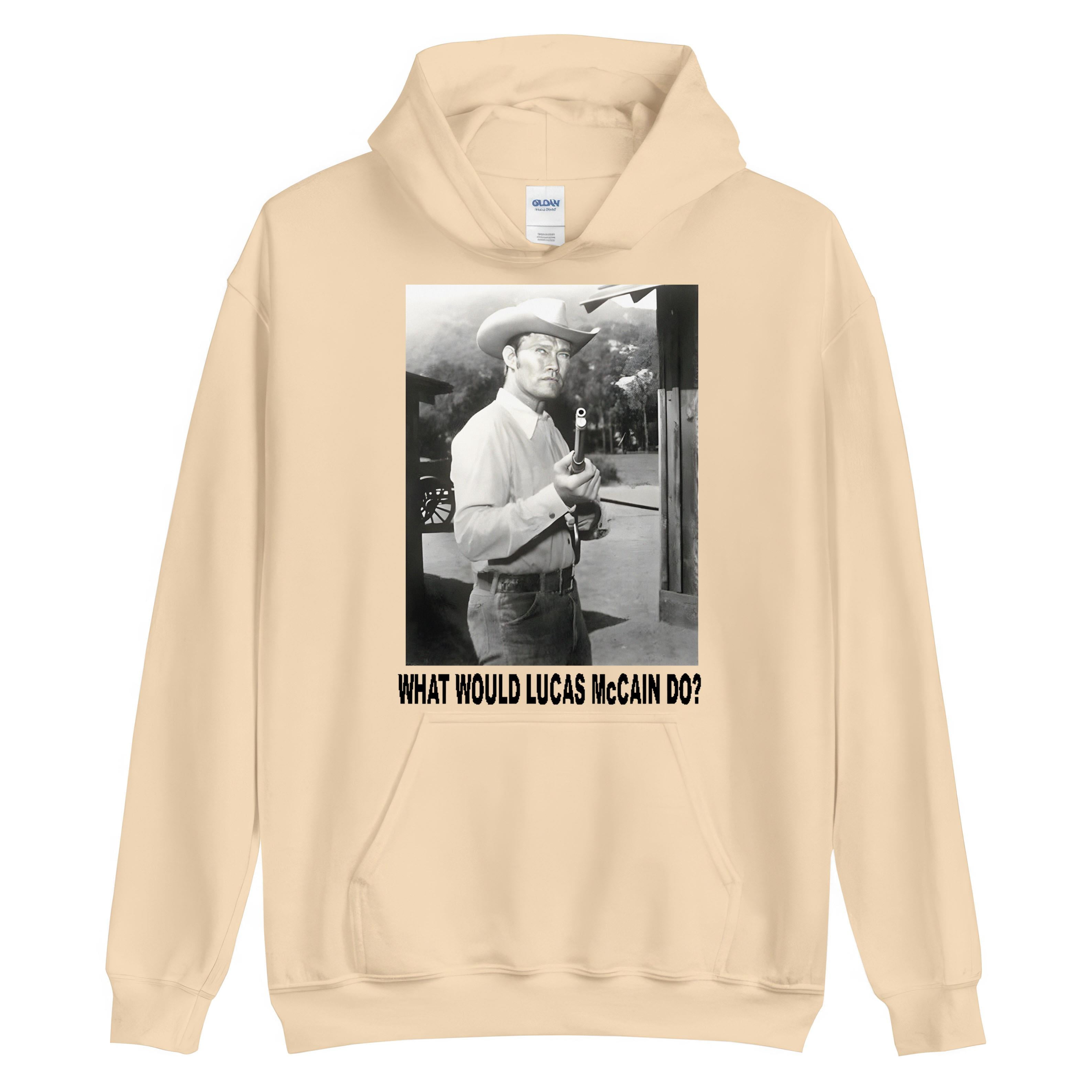 LUCAS McCAIN WWD® RIFLEMAN CHUCK CONNORS CLASSIC TV WESTERN COWBOY WHITE T-SHIRT-TH3056 ...