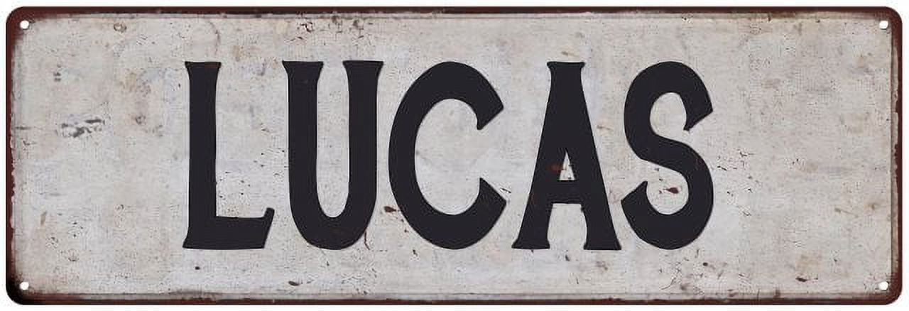 LUCAS Vintage Look Gift Rustic Chic Metal Sign 6x18 206180036206 ...