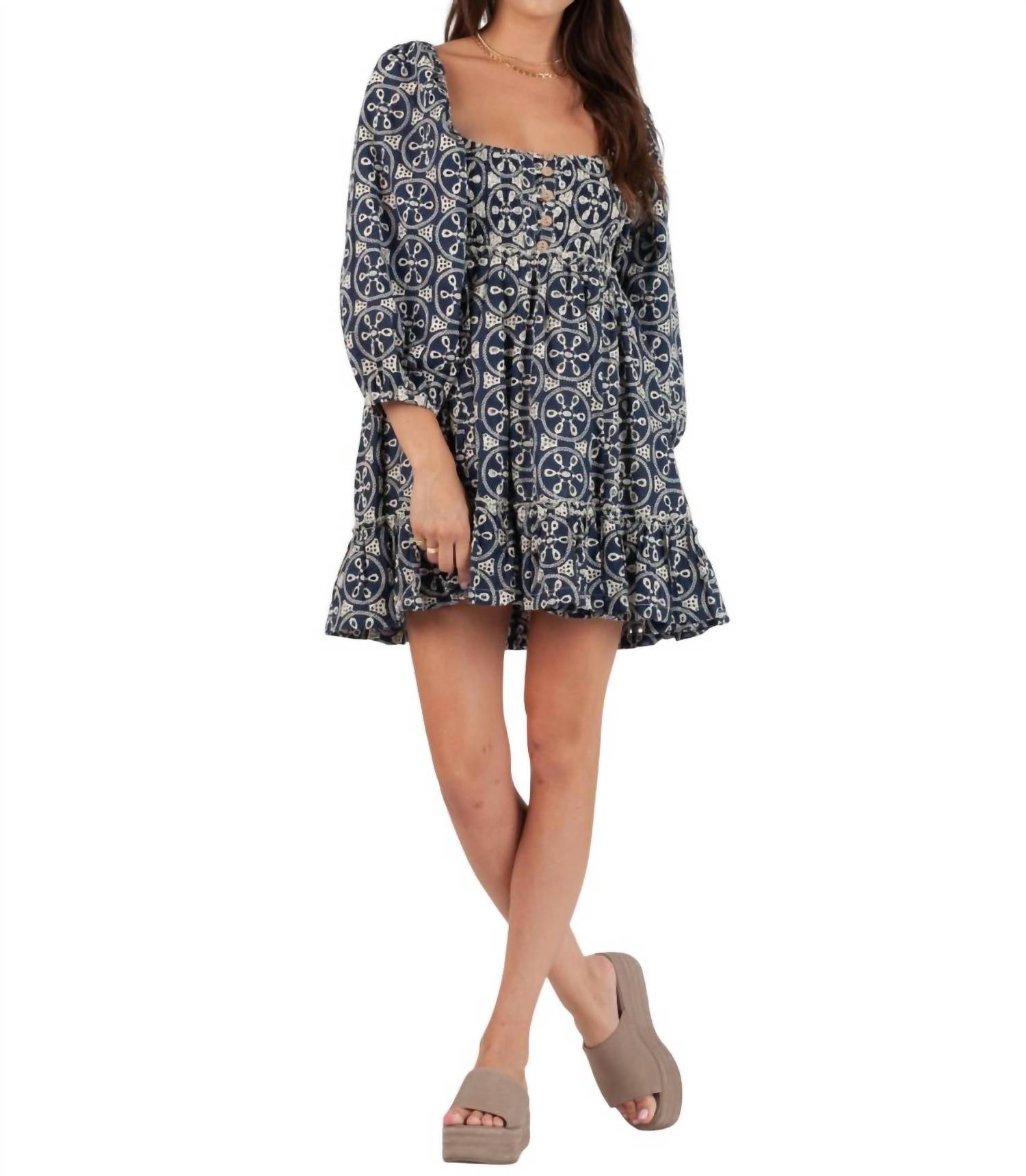 Lucca Faith Eyelet Dress - Walmart.com