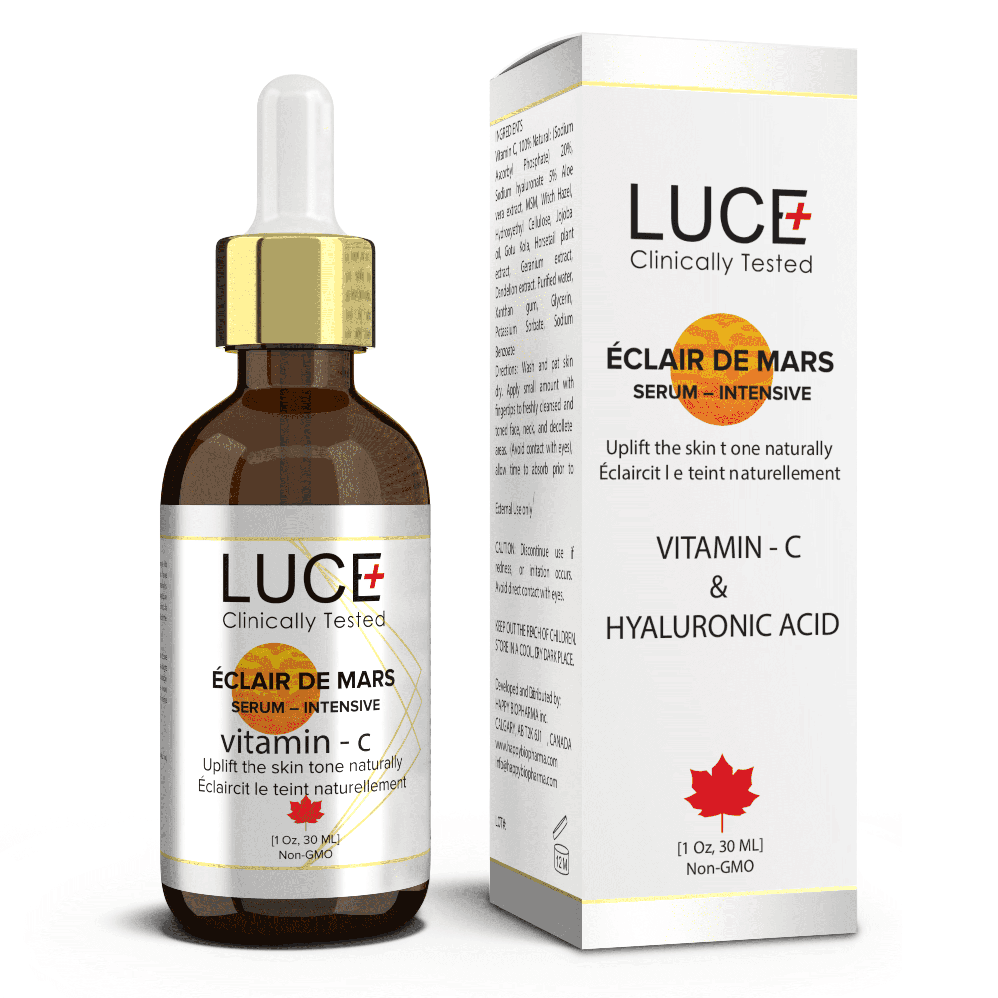 LUCE INTENSIVE FACE SERUM-C VITAMIN-C + Hyaluronic Acid 30 ML - Walmart.com