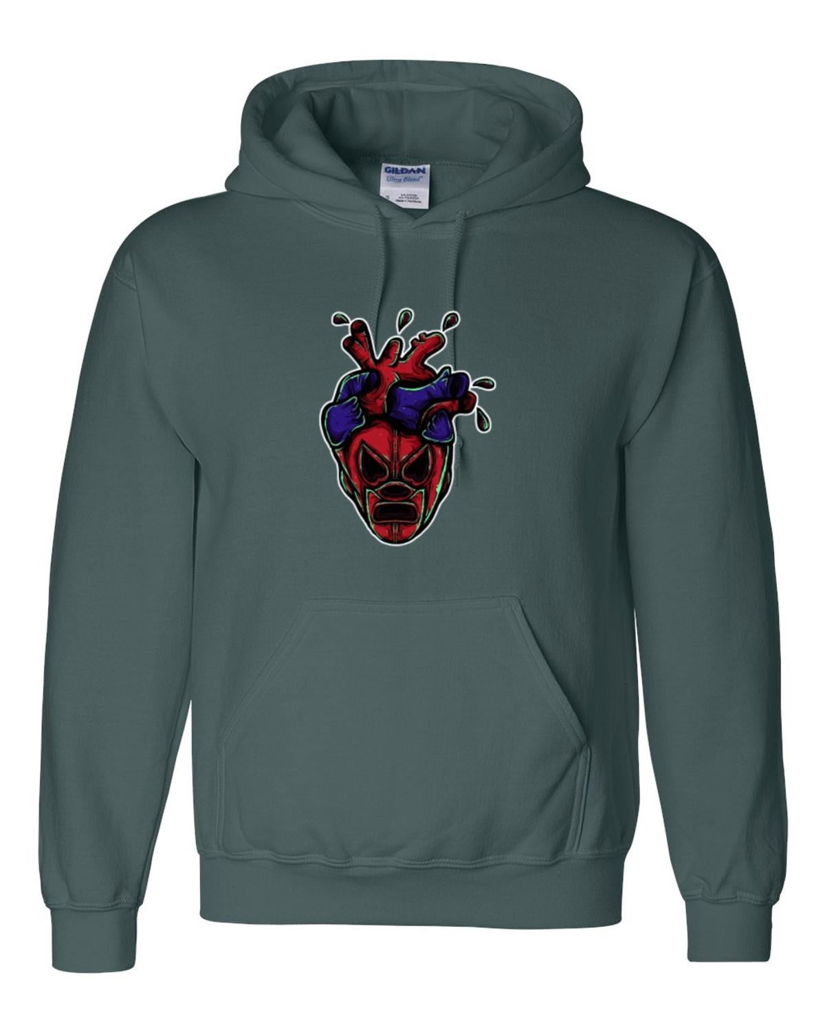 LUCHA HEART Mexican Wrestling Lucha Libre Mask Love Symbol Graphic ...