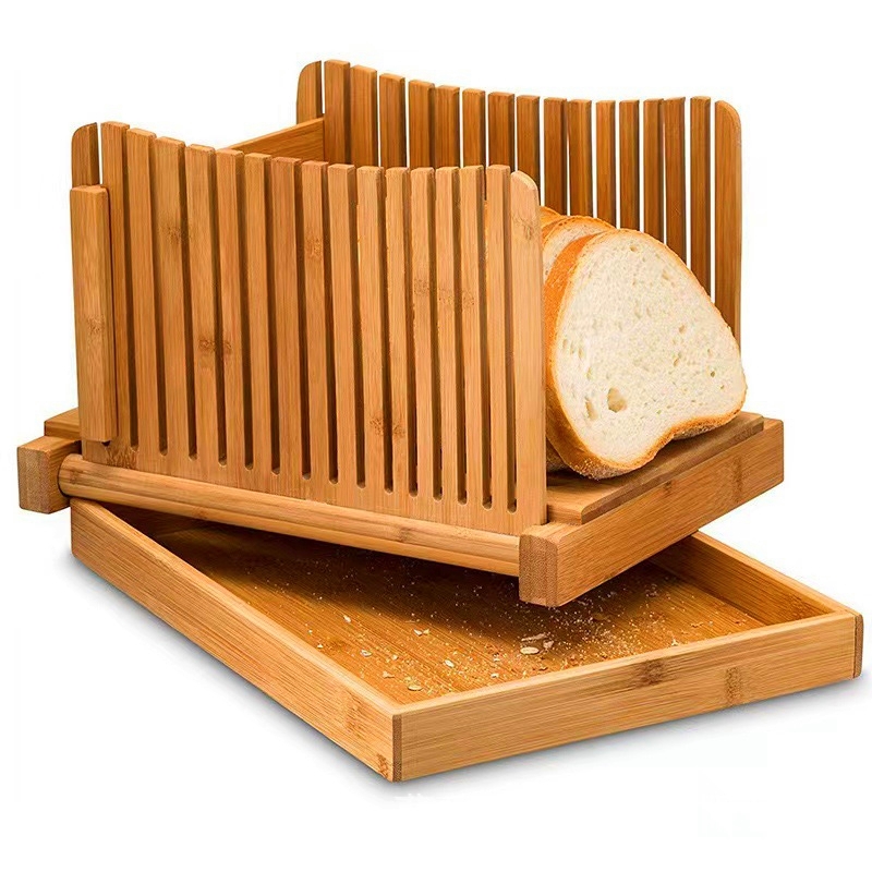 DB-Tech Bamboo Wood Compact Foldable Bread Slicer,6 ½ " - Narrow Version - Walmart.com