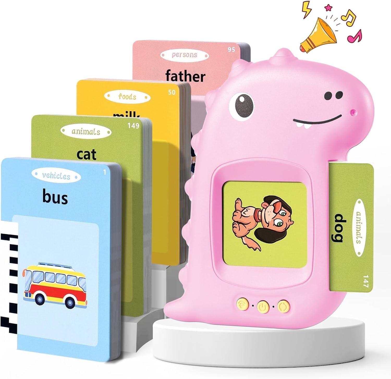 LUCKDEER Talking Flash Cards for 2-6 Year Olds, Educational Toys with ...