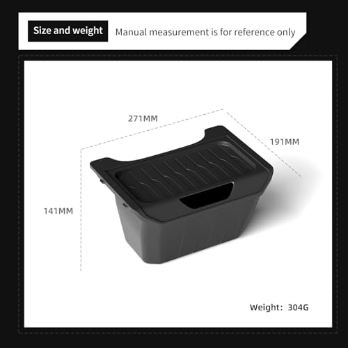 LUCKEASY Rear Center Console Organizer For Tesla Model Y 2021-2024 not ...