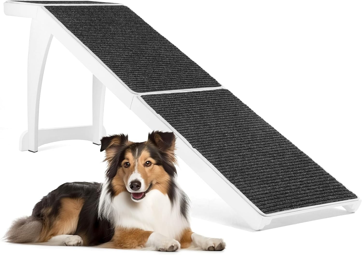 LUCKHAO Pet Bed Ramp for High Bed, 71-inch Dog Ramp, Cat Ramp, Dog ...