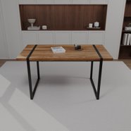 Bestier Bulut 70inch Rectangle Brown Dining Tables For 6-8 People ...