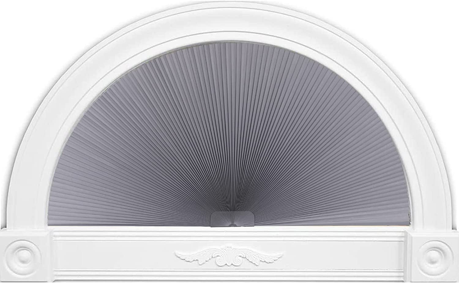 LUCKUP Arch Window Coverings, Half Circle Blackout Shades, Dual Color ...