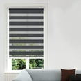 LUCKUP Cordless Light Filtering Horizontal Window Shade Zebra Blinds 26 ...