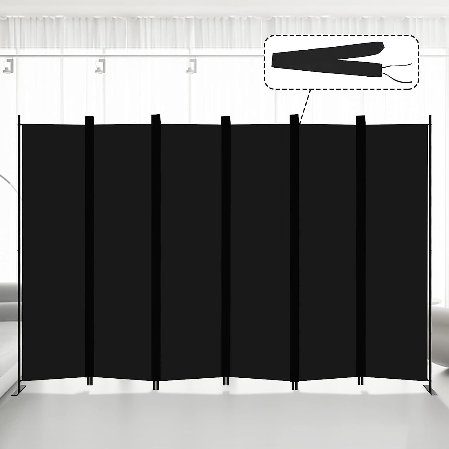 LUCKUP Room Divider 6 Panel Folding Privacy Screen for Bedroom, Living ...