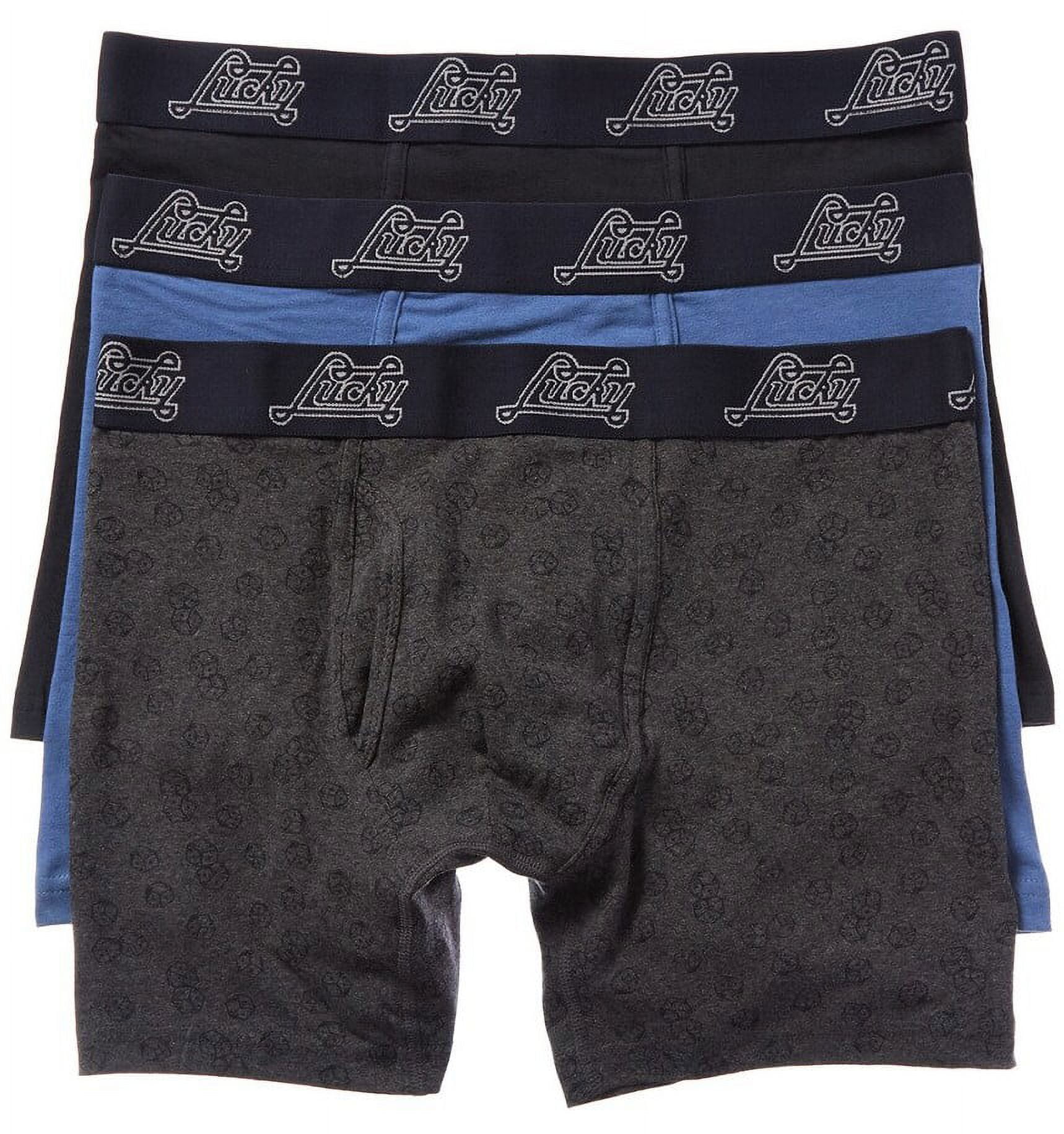 LUCKY BRAND BOXER BRIEFS - 08 P09 SMALL CTE DICE - MEN UNDERWEAR 3 PACK ...