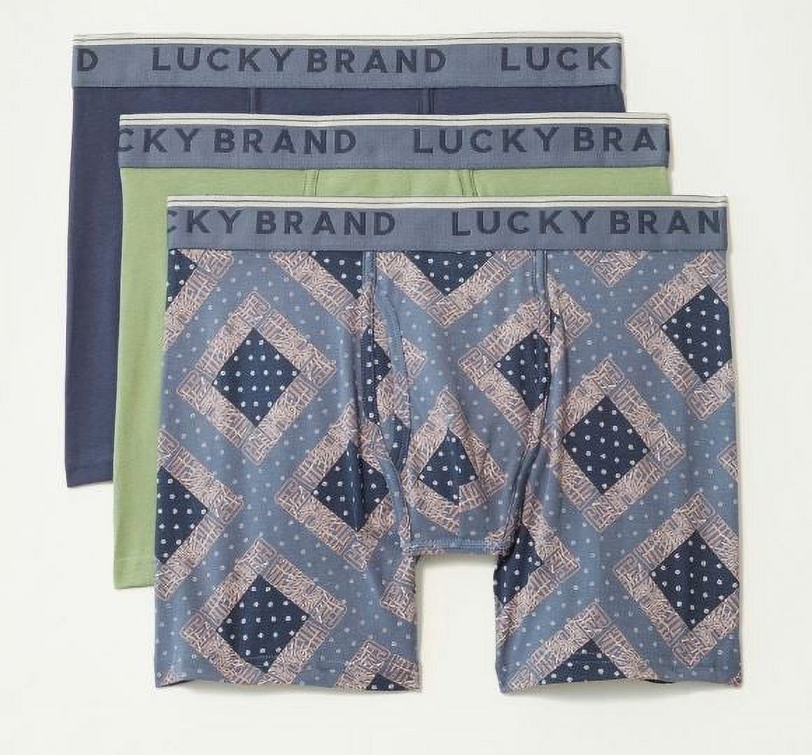 LUCKY BRAND BOXER X3 - 233 PATCH PURPLE - XLARGE - MEN BRIEF UNDERWEAR ...