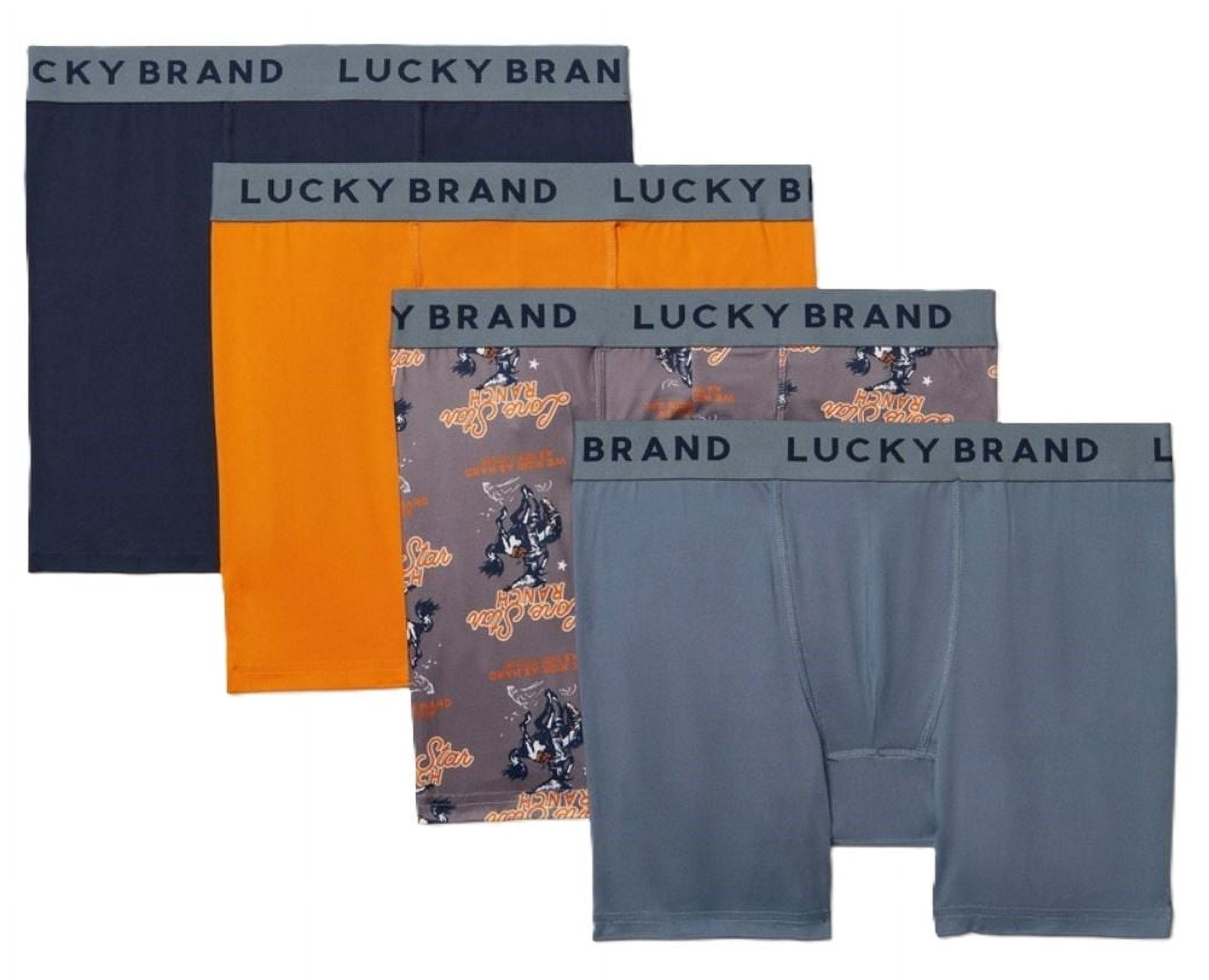 LUCKY BRAND BOXER X4 - 243 RANCH - LARGE - MEN BRIEF UNDERWEAR PACK ...