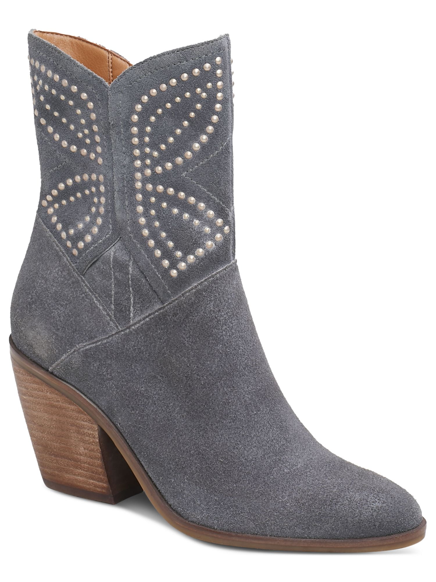 LUCKY BRAND Womens Gray Patterned Embellished Padded Lakelon Almond Toe ...