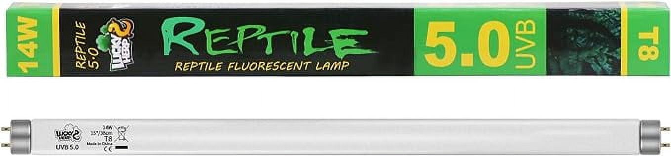 LUCKY HERP 15inch 14W T8 UVB 5.0 Reptile Light, UVA UVB Bulb ...