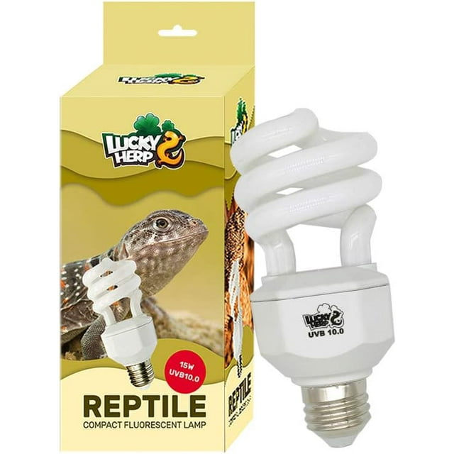 LUCKY HERP UVA UVB Reptile Light 10.0, Desert UVB 150 Compact ...