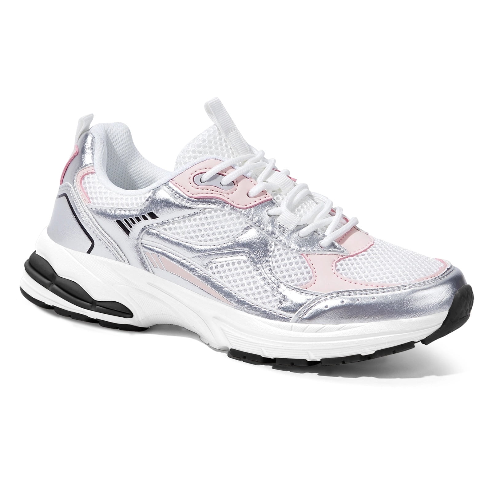 LUCKY STEP Chunky Fashion Mesh Sneakers Casual Running Walking Shoes ...