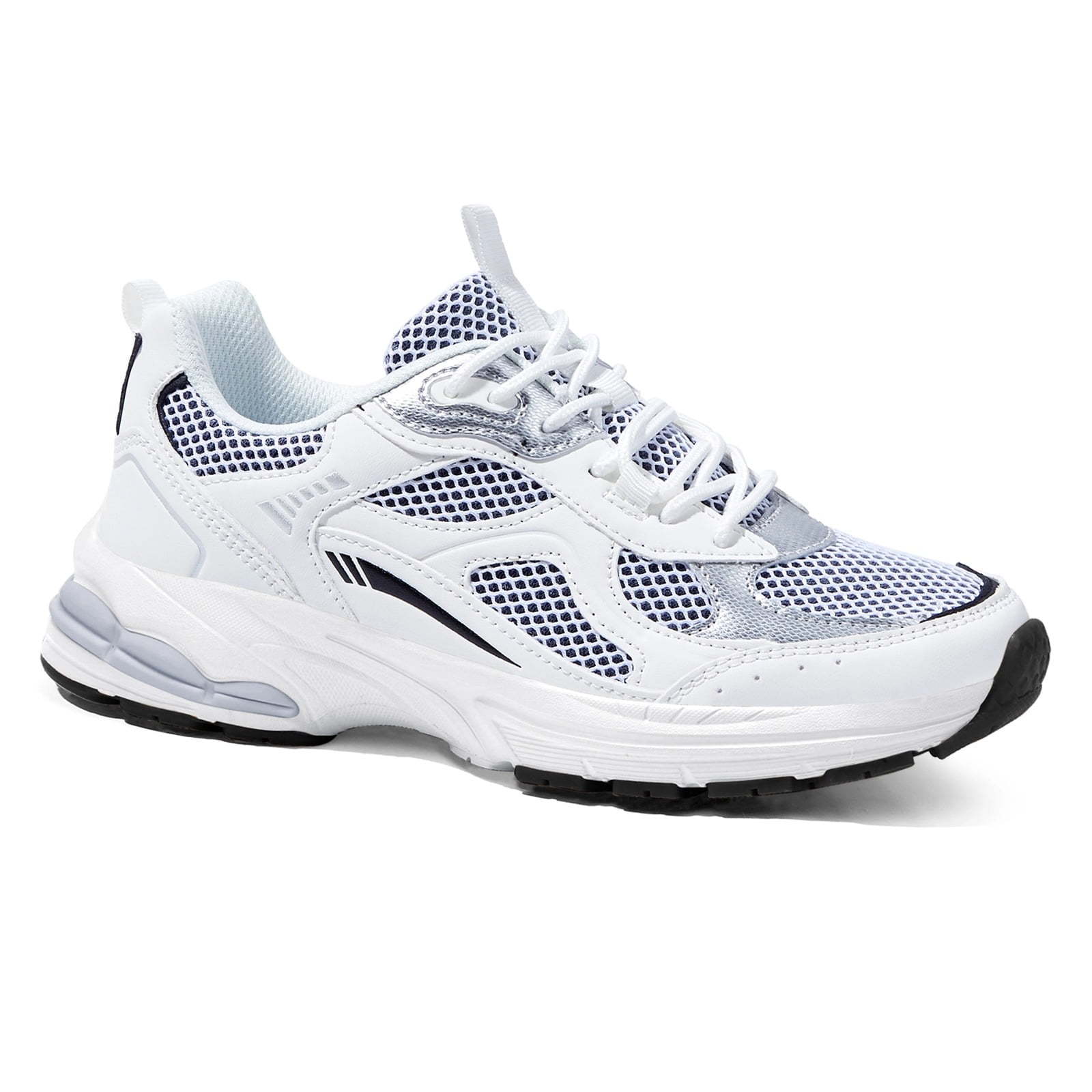 LUCKY STEP Chunky Fashion Mesh Sneakers Casual Running Walking Shoes ...