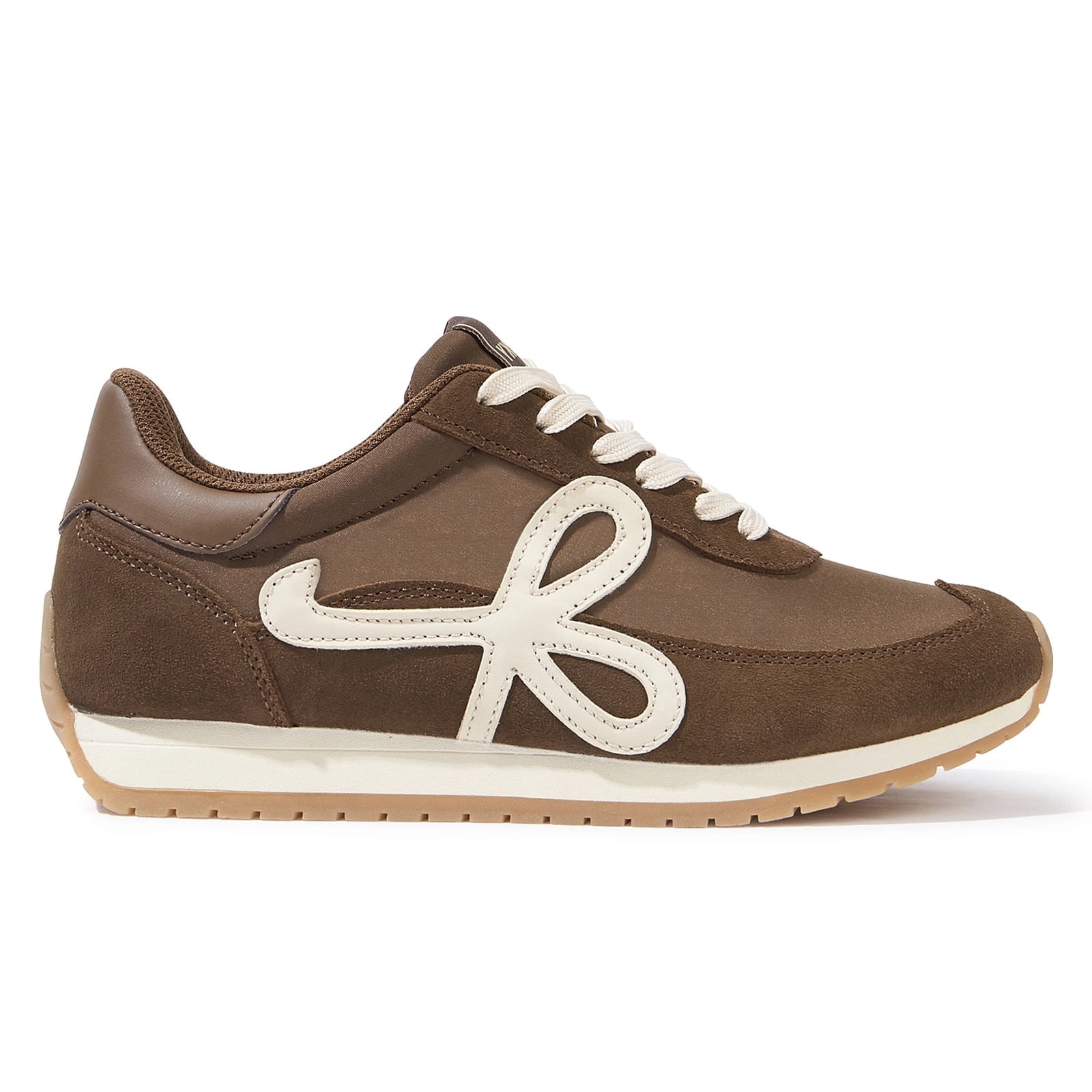 Lucky Step, Women's Shoes, Retro Casual Sneakers, Dark Brown - Walmart.com