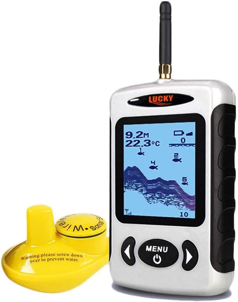 LUCKY Wireless Fish Finder Sonar Sensor Portable Sonar Fishfinder LCD ...