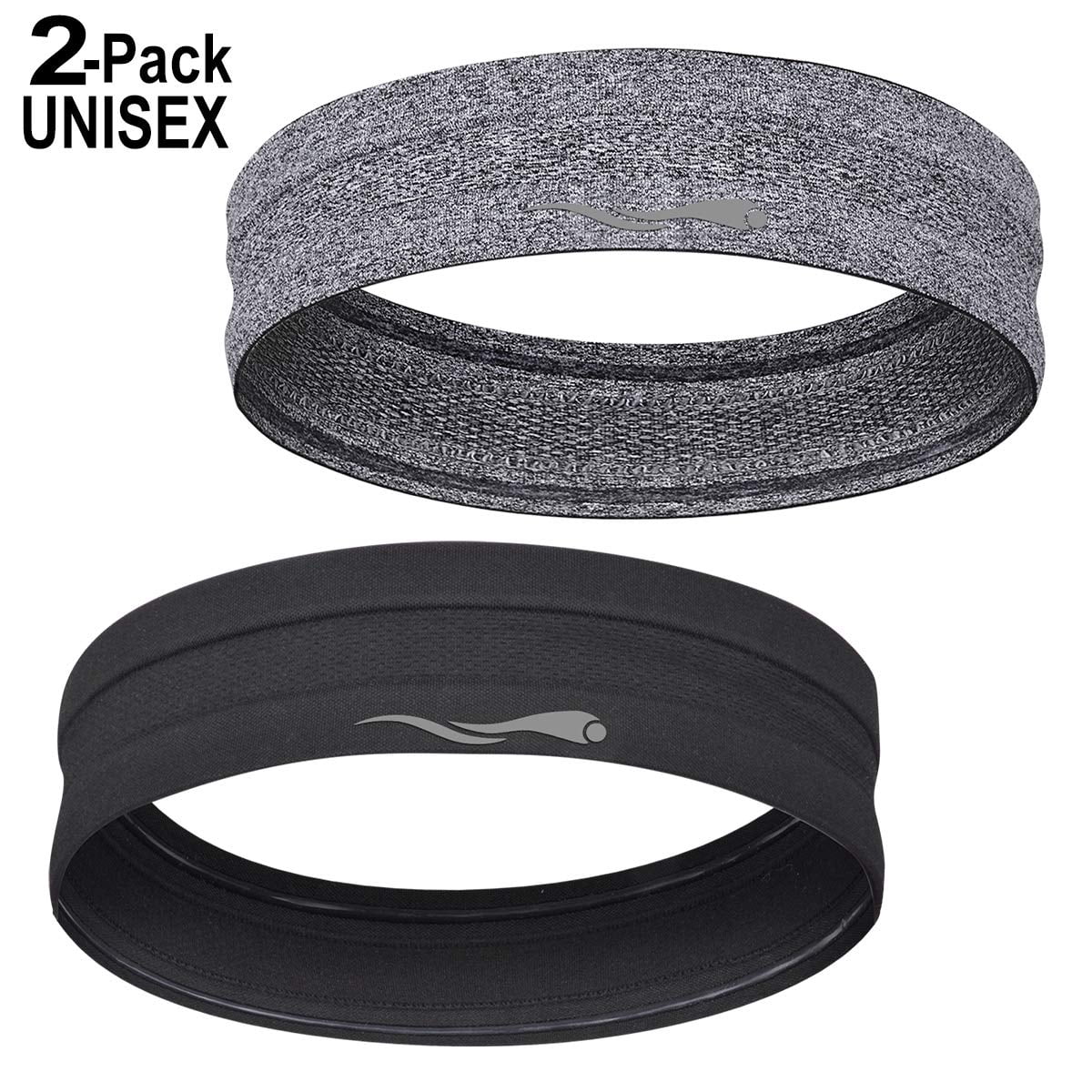 LUCKYGO Sweatbands Women MenSuper Absorbent Sweat Bands Headbands ...