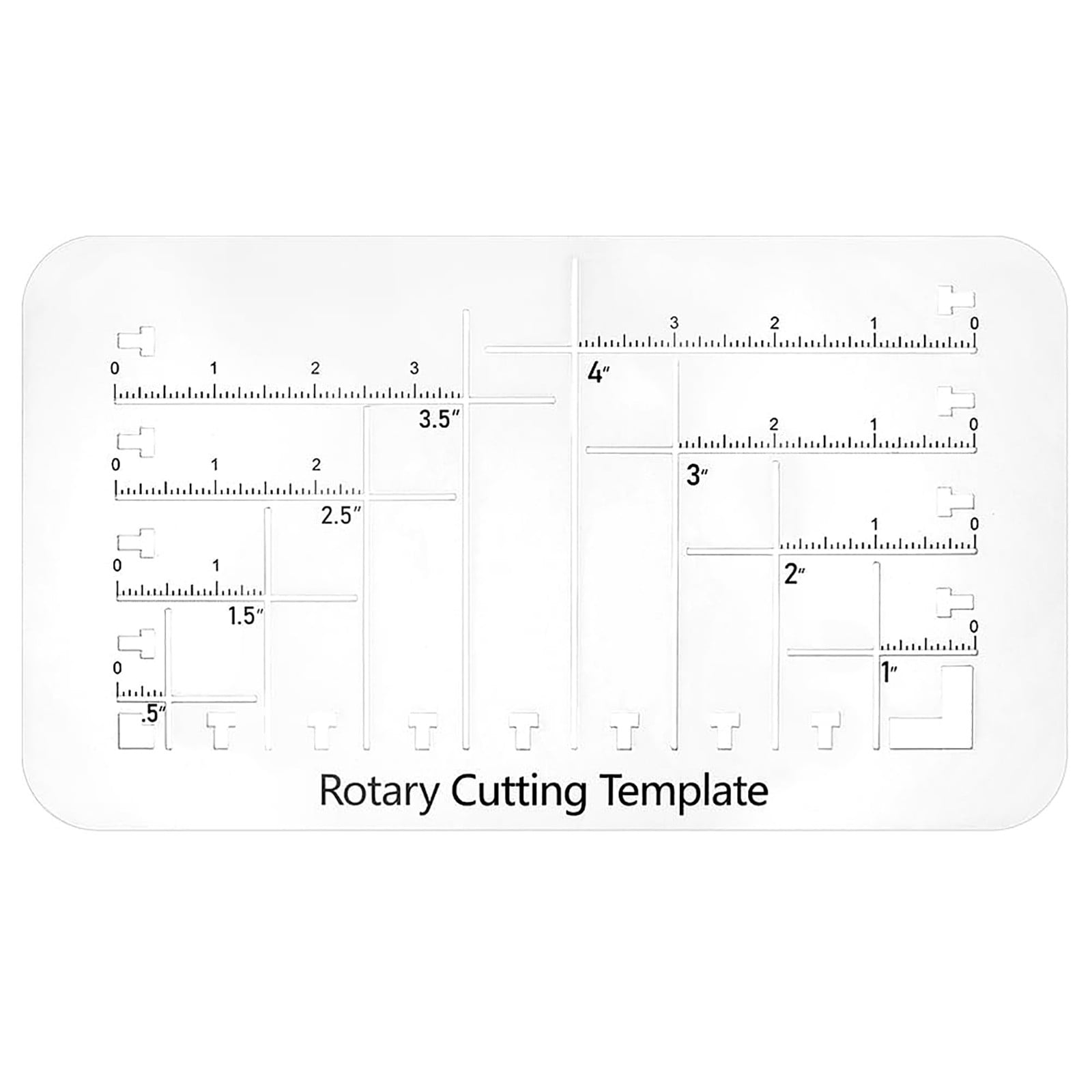LUCKYLIFETT Bag Making Templates Acrylic Cutting Templates With Scale ...