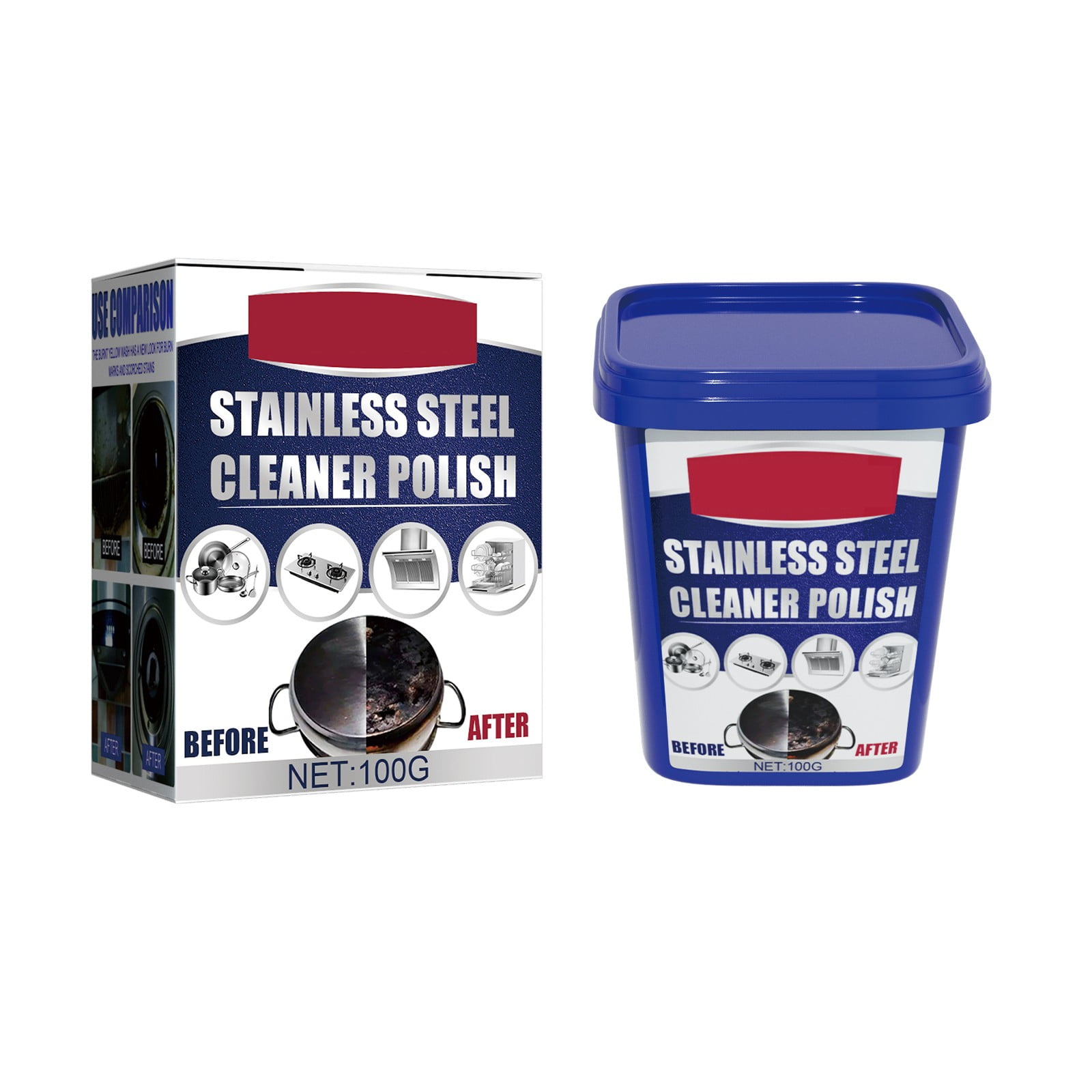 LUCKYLIFETT Premium Stainless Steel Cleaner Polish Effective Rust ...