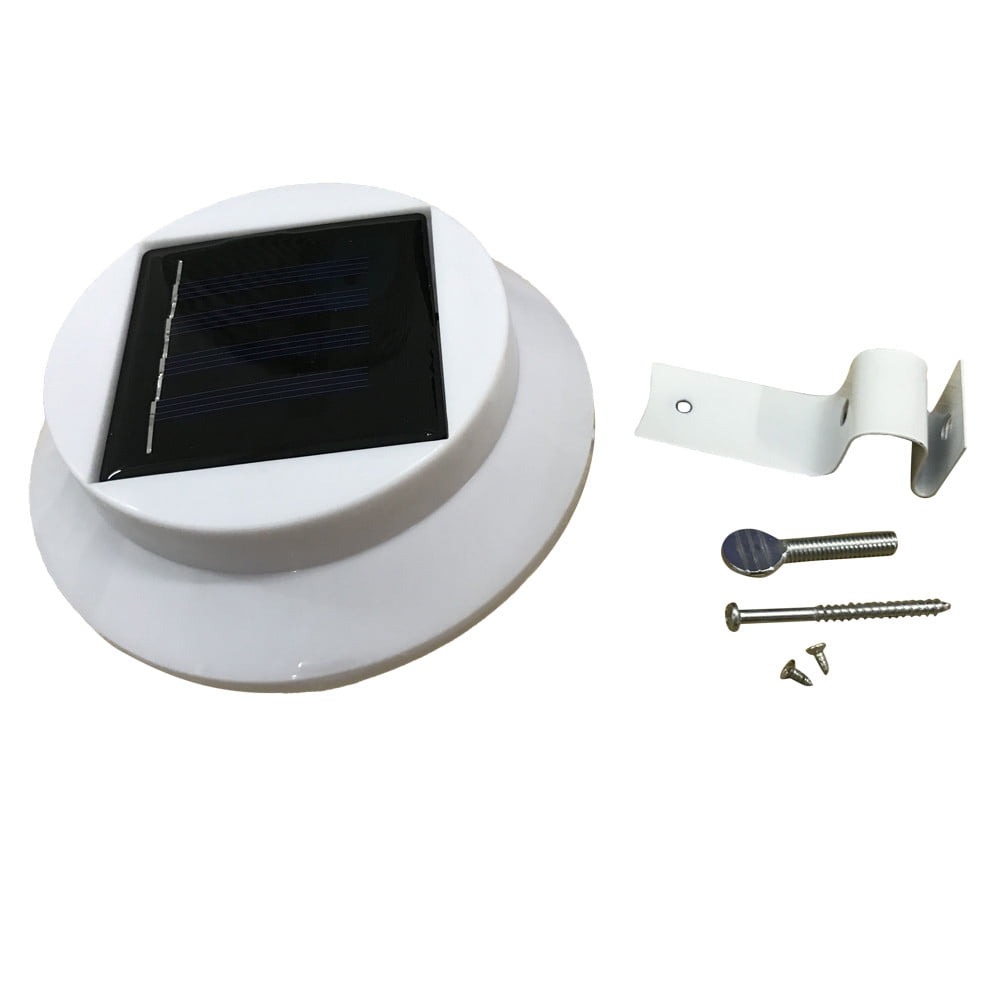 LUCKYLIFETT Solar Energy Sink Lamp 3LED Solar Fence Light Eaves Solar ...
