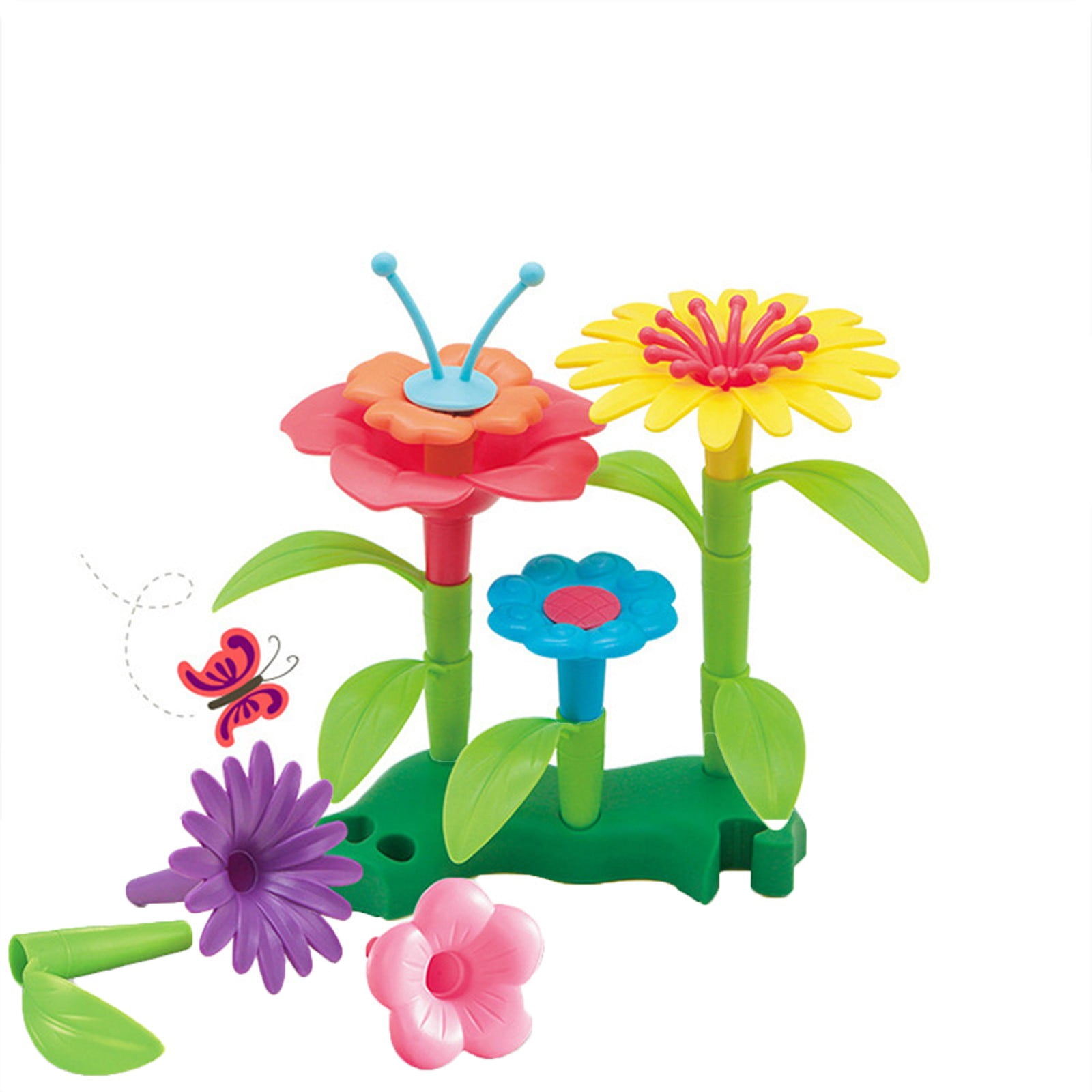 LUCKYLTT 52 Piece Flower Garden Building Set for Girls Toys, STEM Toy ...