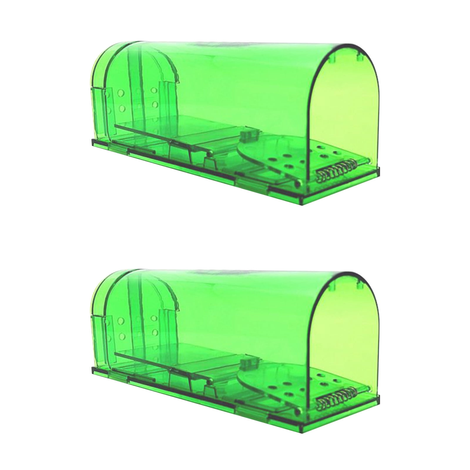 LUCKYLTT Home Outdoor Plastic Transparent Mouse Cage Mousetrap Mouse ...