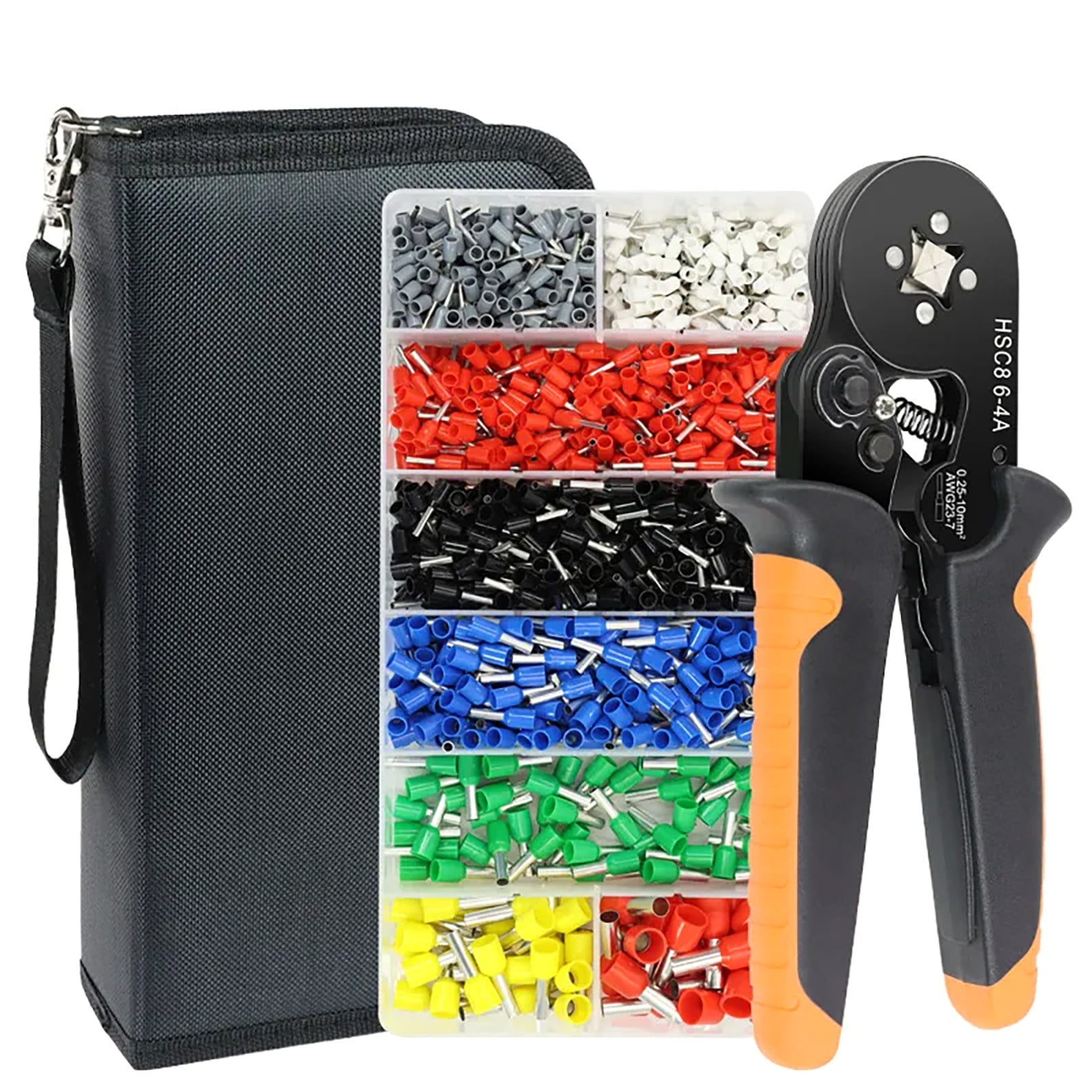 LUCKYLTT Insert Spring Crimping Pliers, Ratchet Type Terminal Bare ...