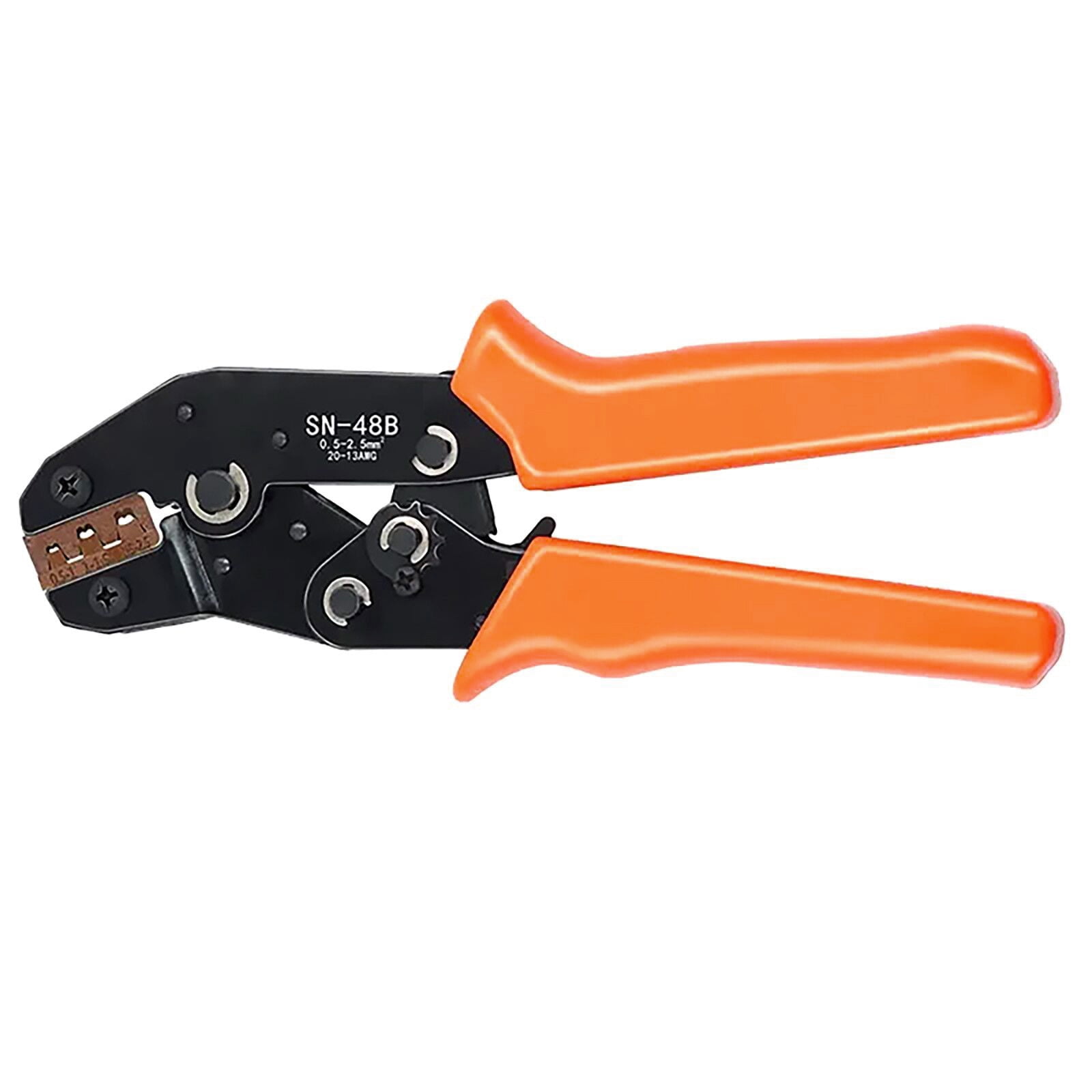 LUCKYLTT Insert Spring Crimping Pliers, Ratchet Type Terminal Bare ...