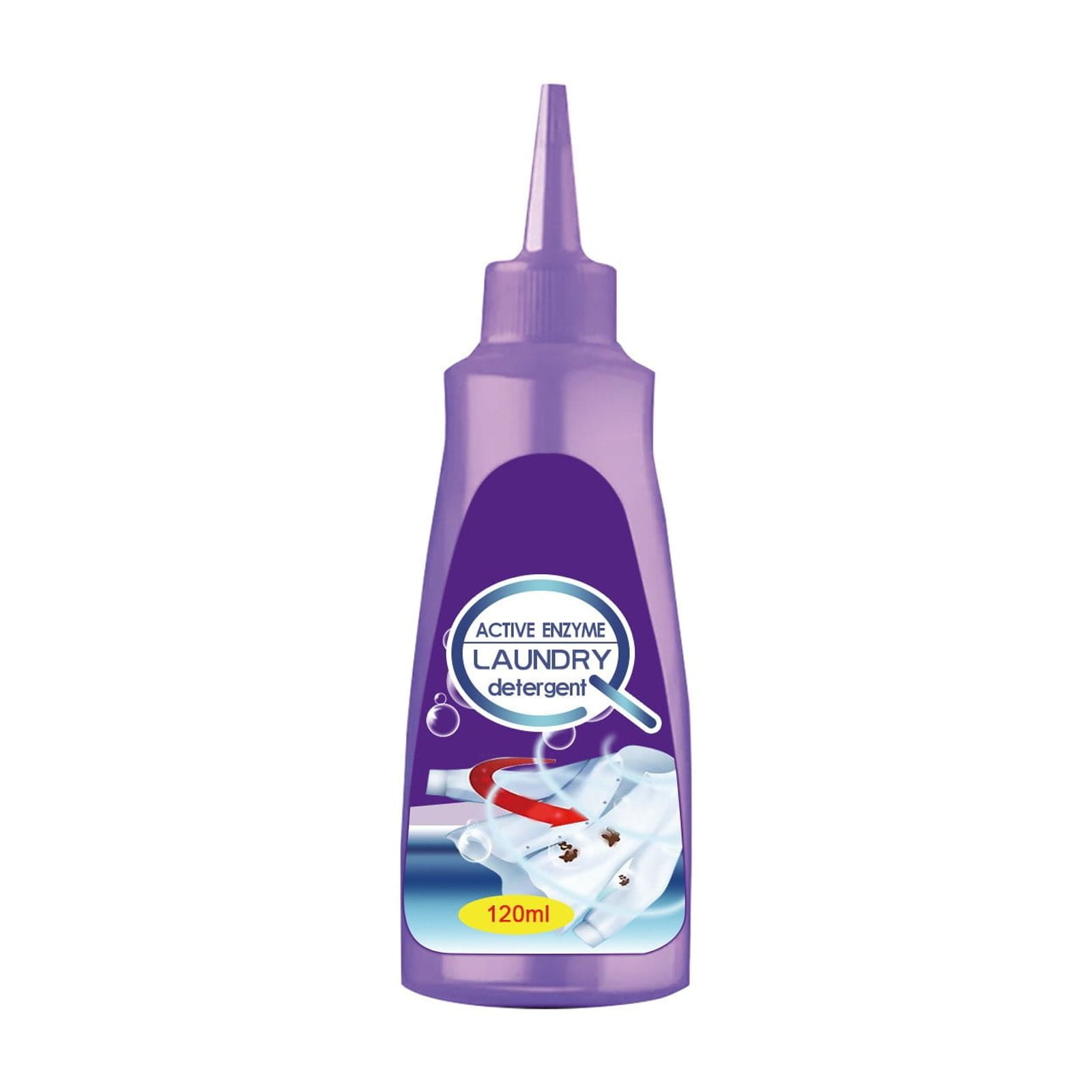 LUCKYLTT1 Active Enzyme Laundry Stain Remover, 120ml White Shirt ...