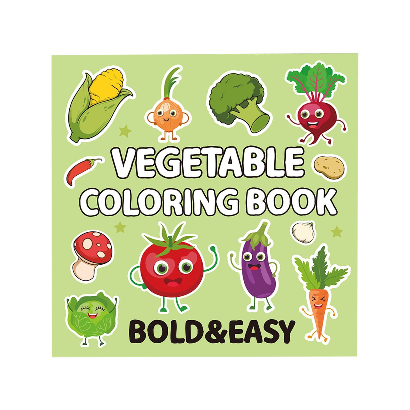 LUCKYLTT1 Coloring Book, Coloring Book, 40 Sheets Of Food, Fruit ...