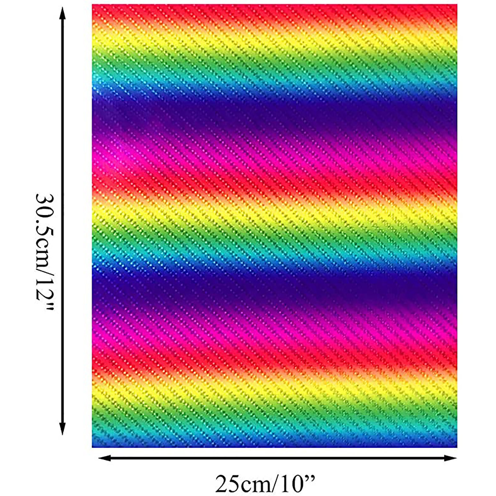 LUCKYLTT1 Rainbow Stripe Pattern Heat Transfer Vinyl Rainbow Stripe ...